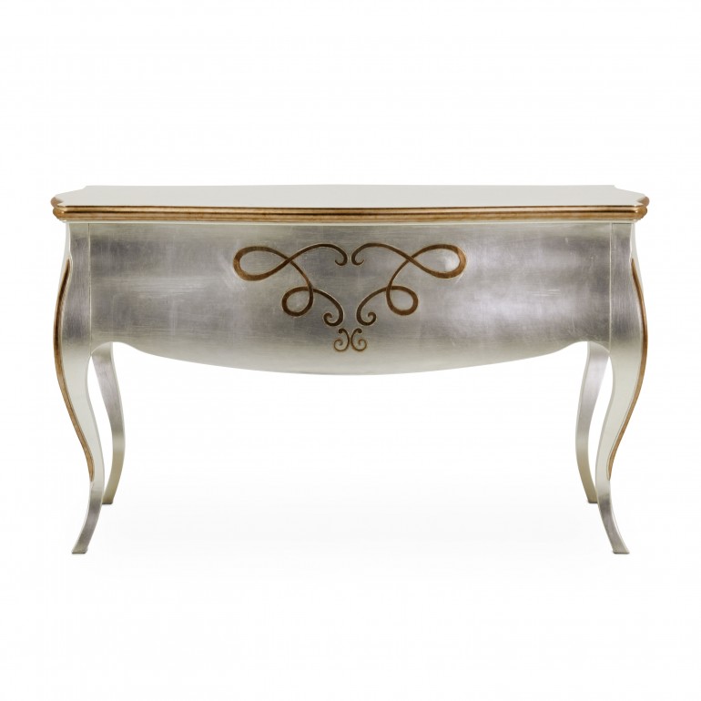 Classic Style Writing Table Made of Wood Butterfly