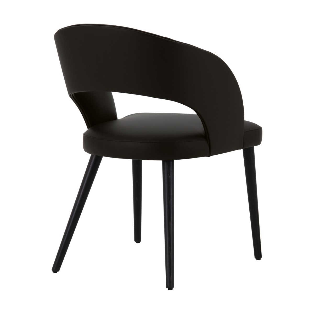 Contemporary Chair with Wood Structure Giulia