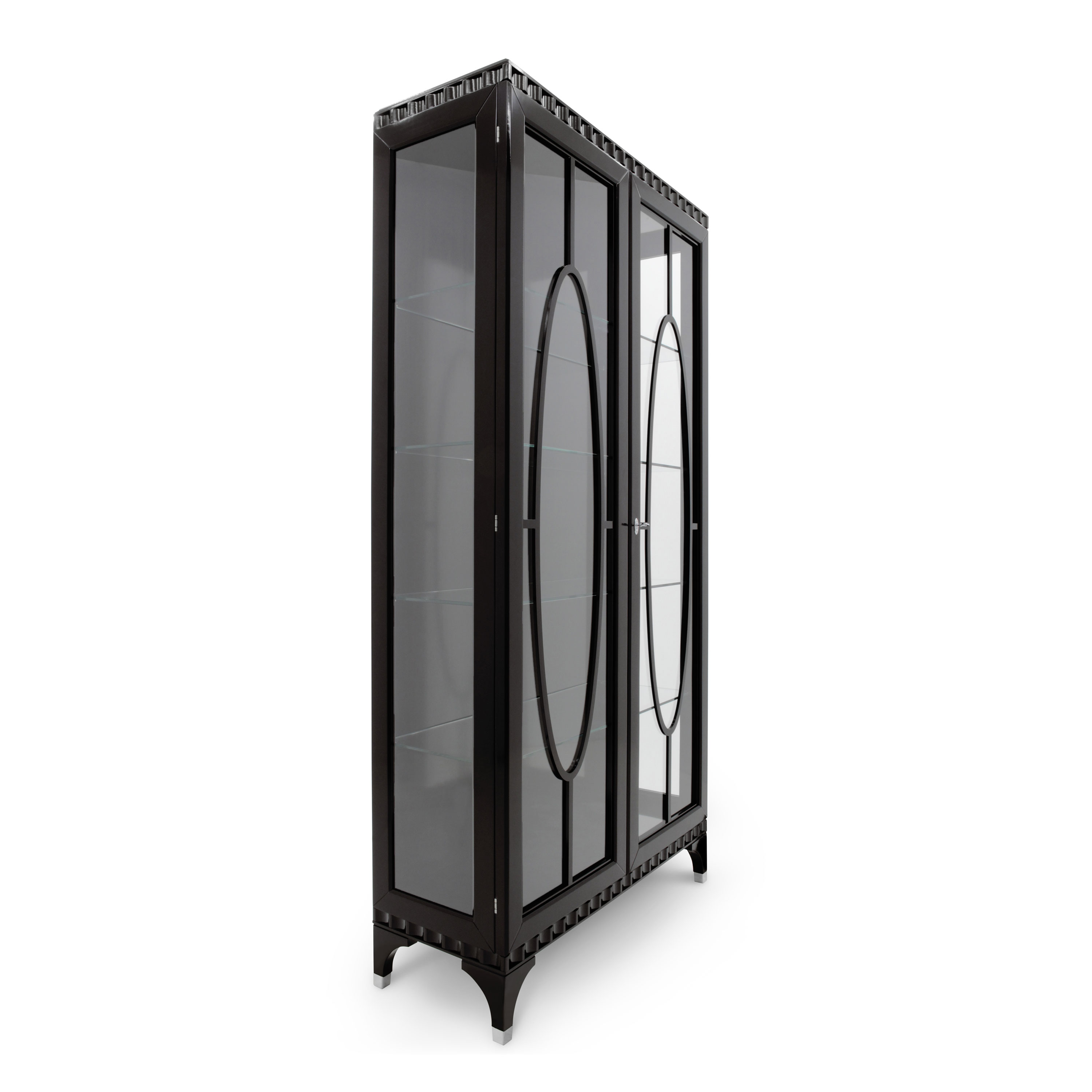 2 Door Glass Case ELLIPSE | Sevensedie